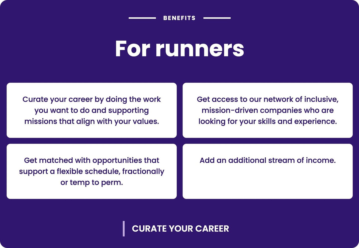 how to get a job as a runner